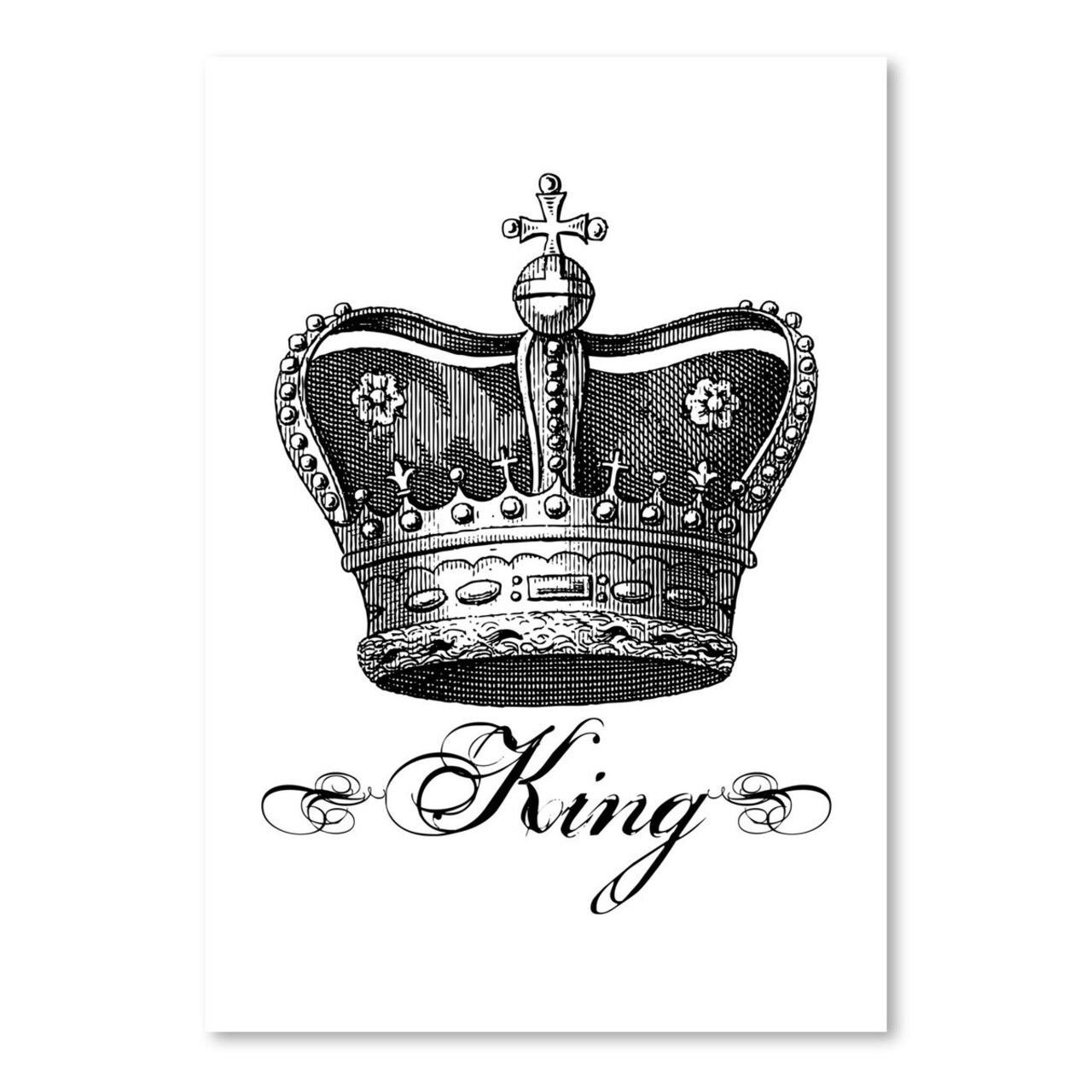 Crown King Black By Amy Brinkman Poster Art Print Americanflat Michaels